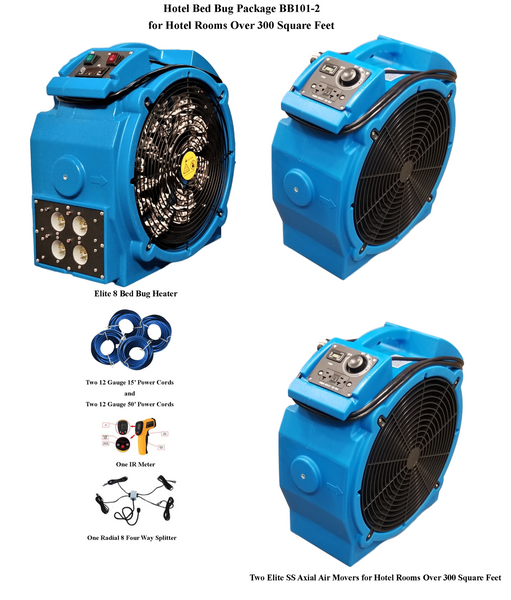 Hotel Bed Bug Package BB101-2 + FREE Shipping – DRI Heat
