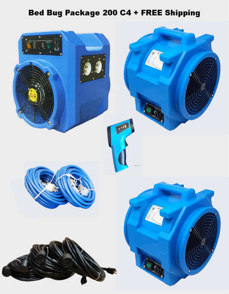 Bed Bug Package 200 C4 + FREE Shipping – DRI Heat